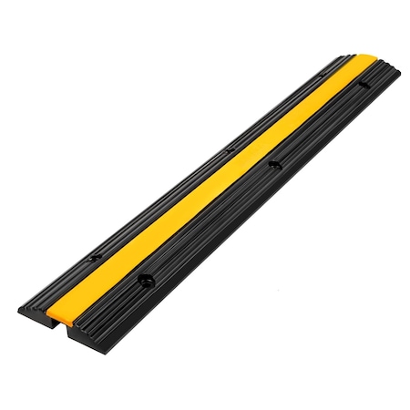 Rampa de protectie cabluri, cu 1 canal, din cauciuc, 102 x 15 x 3 cm ...