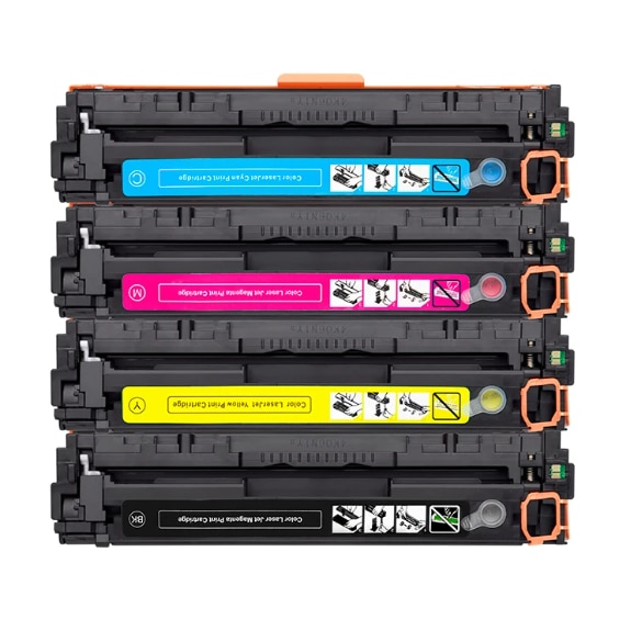 Set 4 cartuse compatibile cu CF530A, CF531A, CF532A, CF533A (negru ...