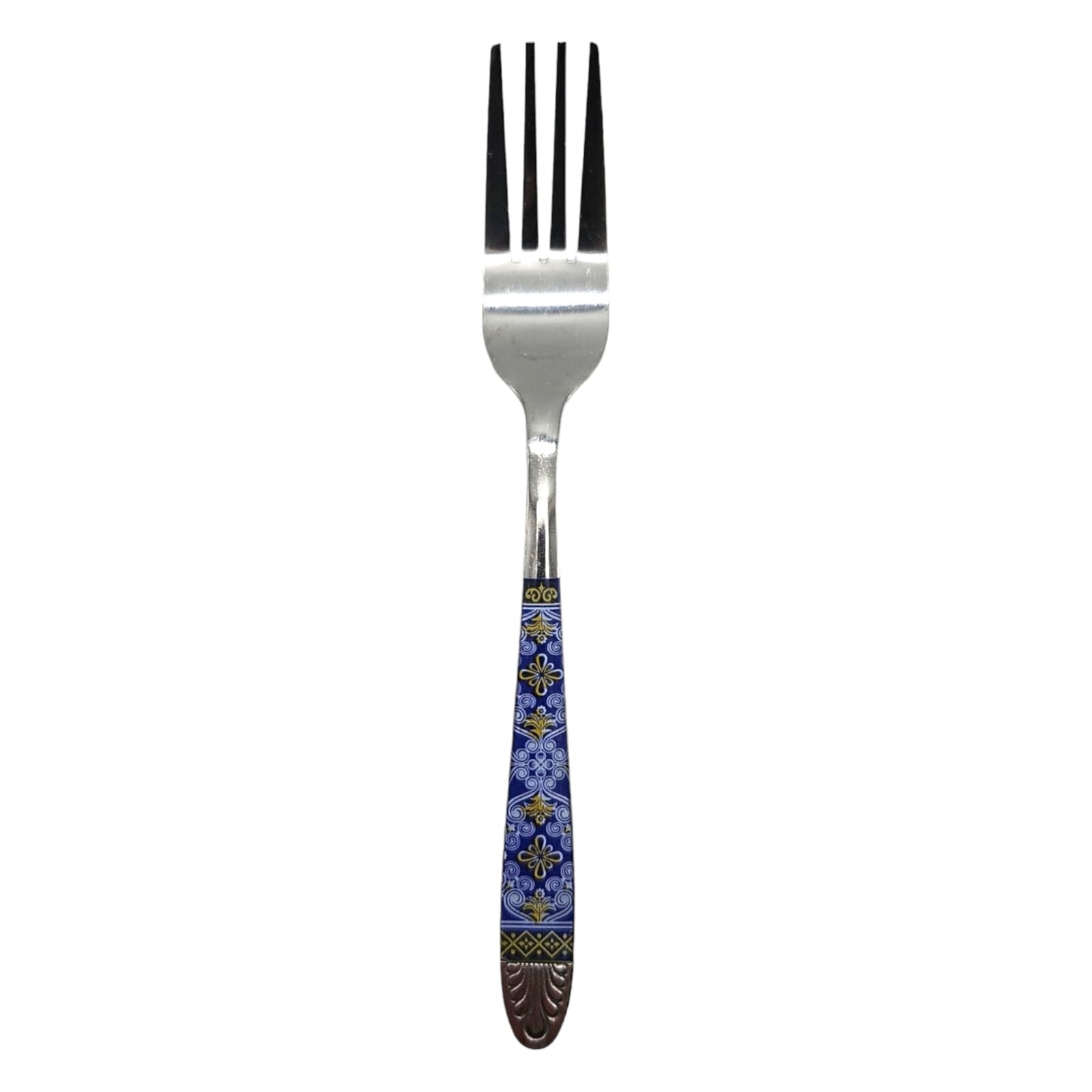 Set 12 furculite inox, model traditional albastru - eMAG.ro