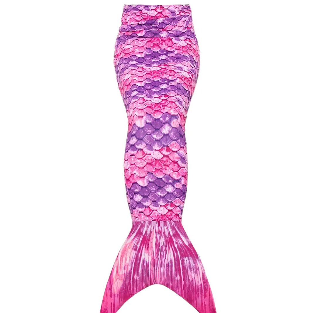 Costum de baie, model coada Sirena, multicolor, 6 ani - eMAG.ro