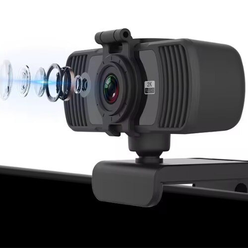 2k Ultra HD webkamera, felbontás 2560x1440, 30fps, 360°-os forgatás ...