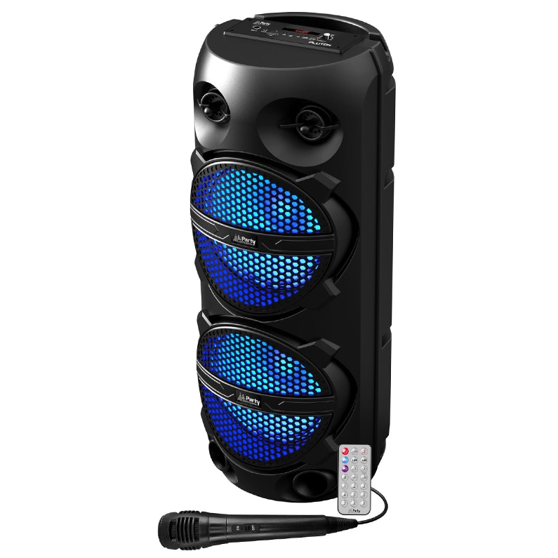 Boxa Portabila, 2X8"/20CM, 100W, TWS BT, FM, USB si MSD - eMAG.ro