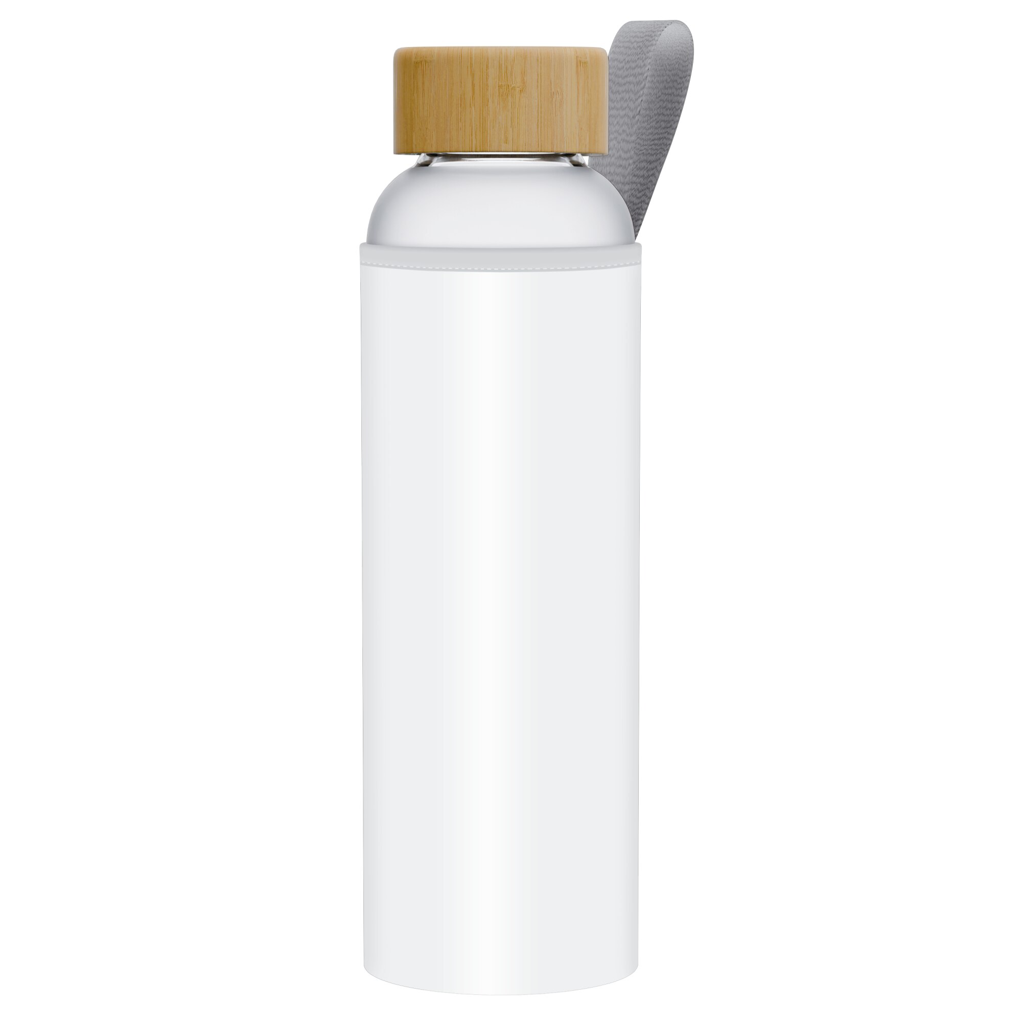 Vizes palack, AquaFloow, 700 ml, fehér, neoprén tok, BPA mentes - eMAG.hu