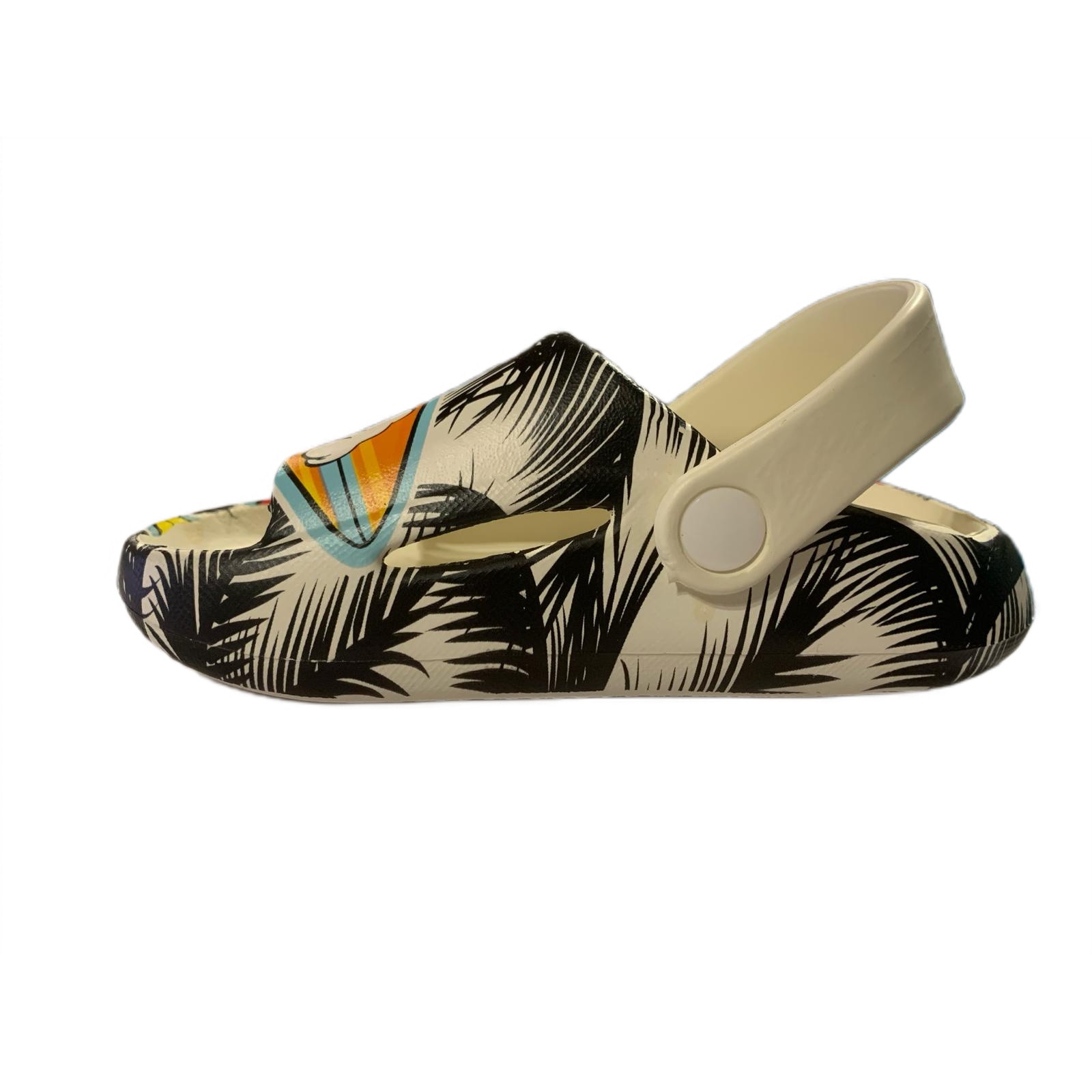 Papuci copii, tip sandale, cu Mickey Mouse, negru, marime 18/19 - eMAG.ro