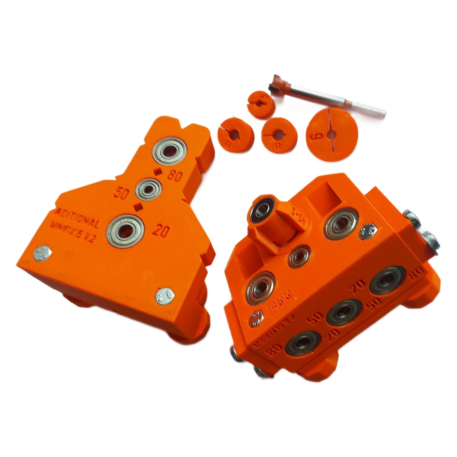 Sablon mobila set frezare si gaurire demontabili Minifix 15 cant ...
