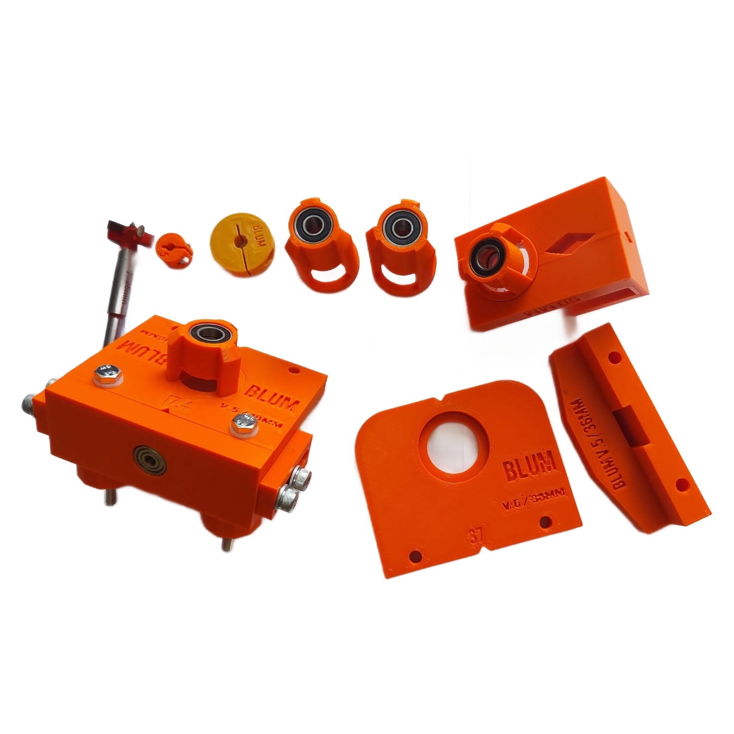 Sablon mobila din plastic dur pentru demontabili Blum si Hafele Tofix ...