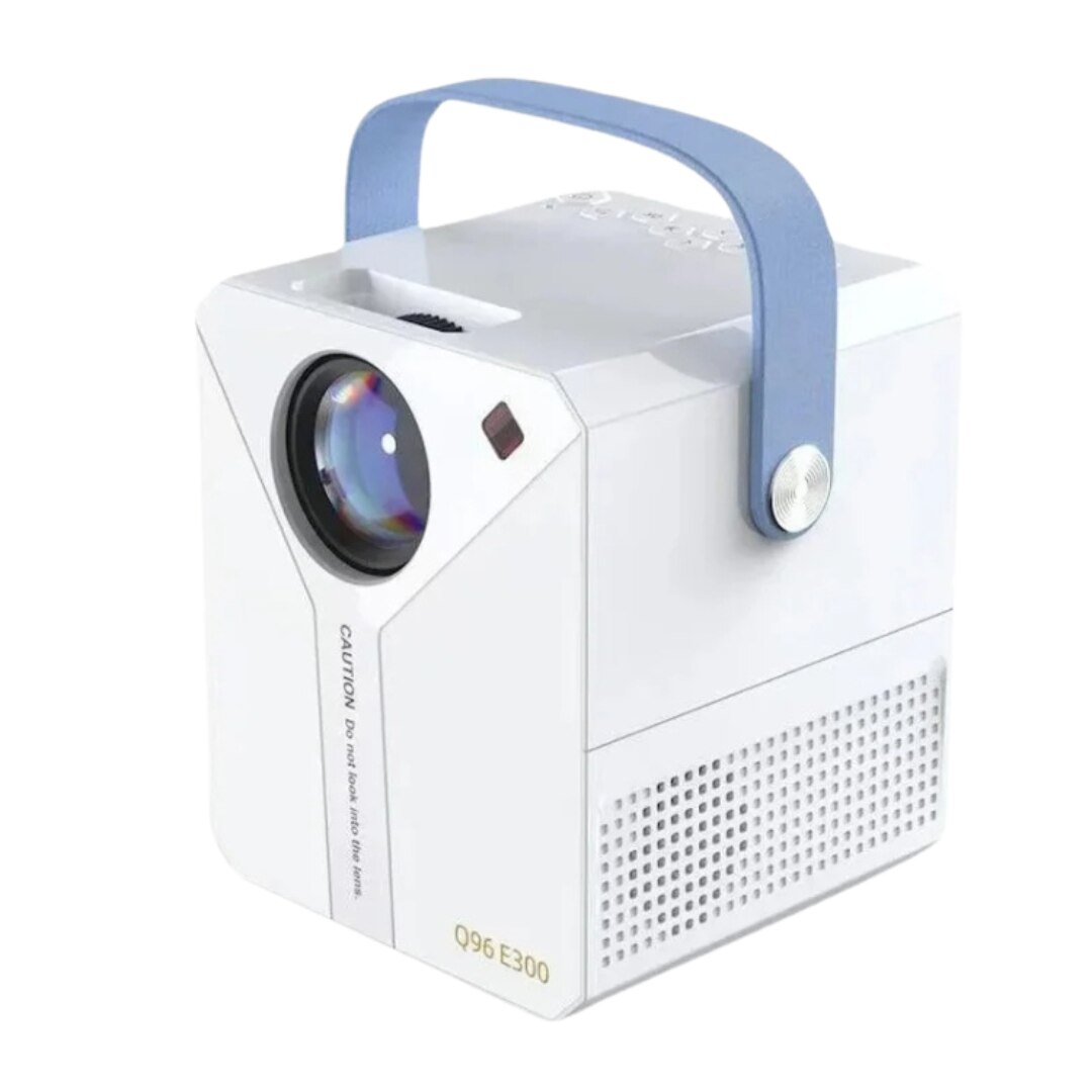 Videoproiector portabil, rezolutie 4K, ecran telefon, alb - eMAG.ro