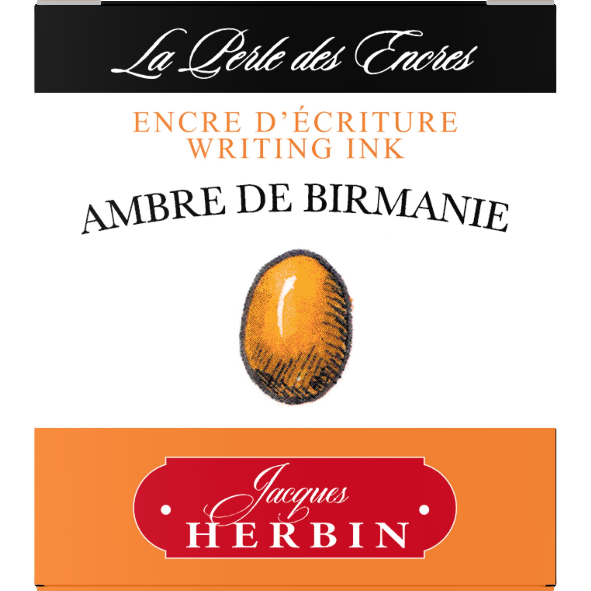 Calimara Jacques Herbin Writing The Pearl of Inks, Ambre de Birmanie ...