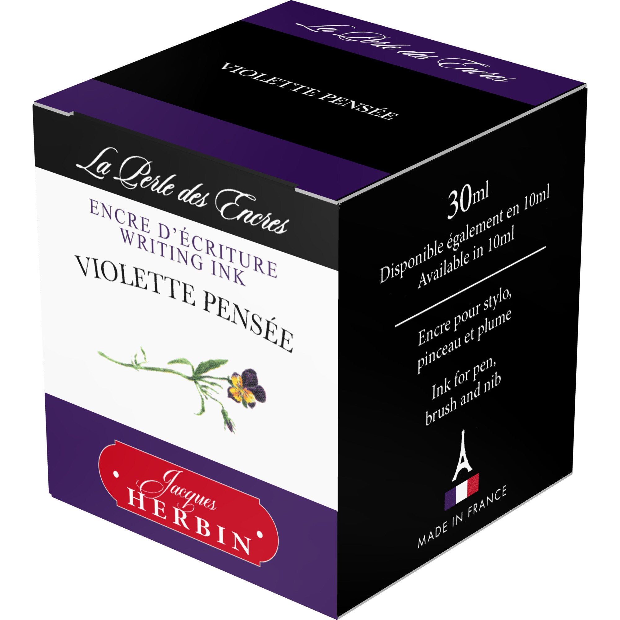 Calimara Jacques Herbin Writing The Pearl of Inks, Violette Pensee, 30 ...