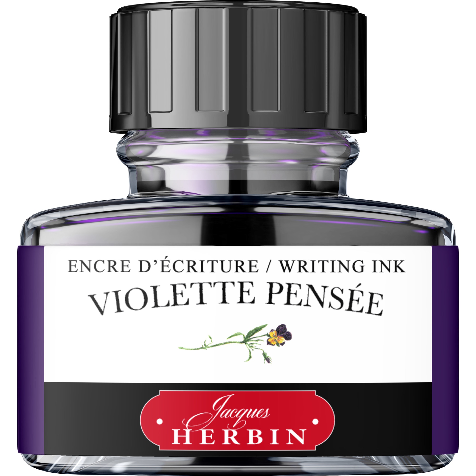 Calimara Jacques Herbin Writing The Pearl of Inks, Violette Pensee, 30 ...