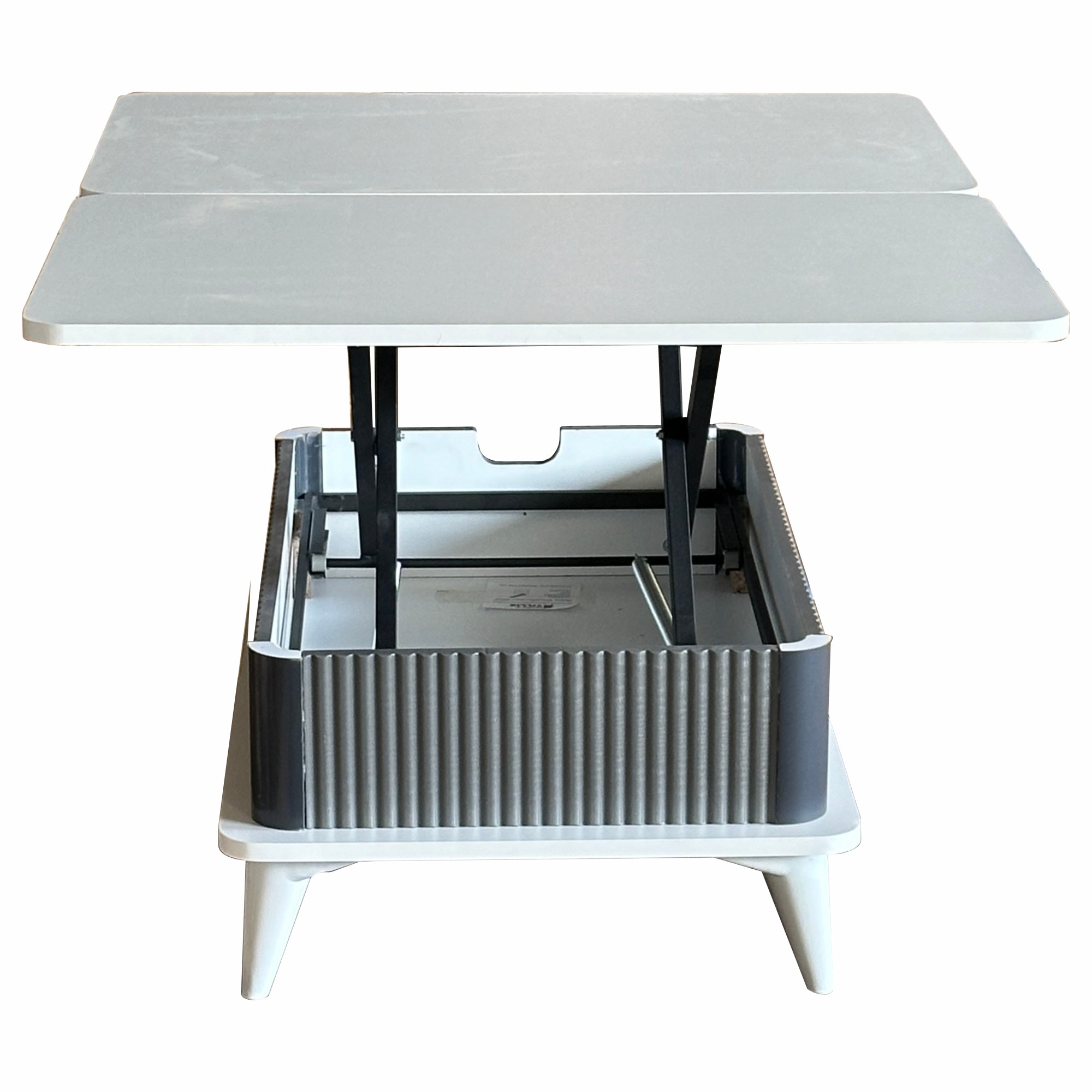 Masa extensibila Transformer, inaltime reglabila, cadru MDF, 90 x 60 ...