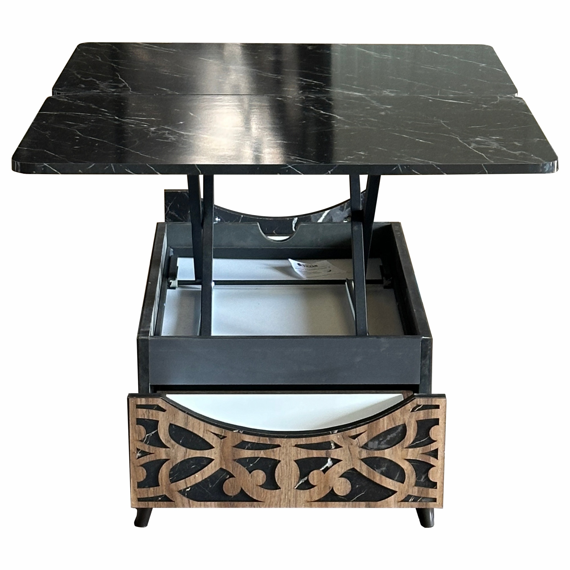 Masa extensibila Transformer V2, inaltime reglabila, 2 sertare, 90 x 60 ...