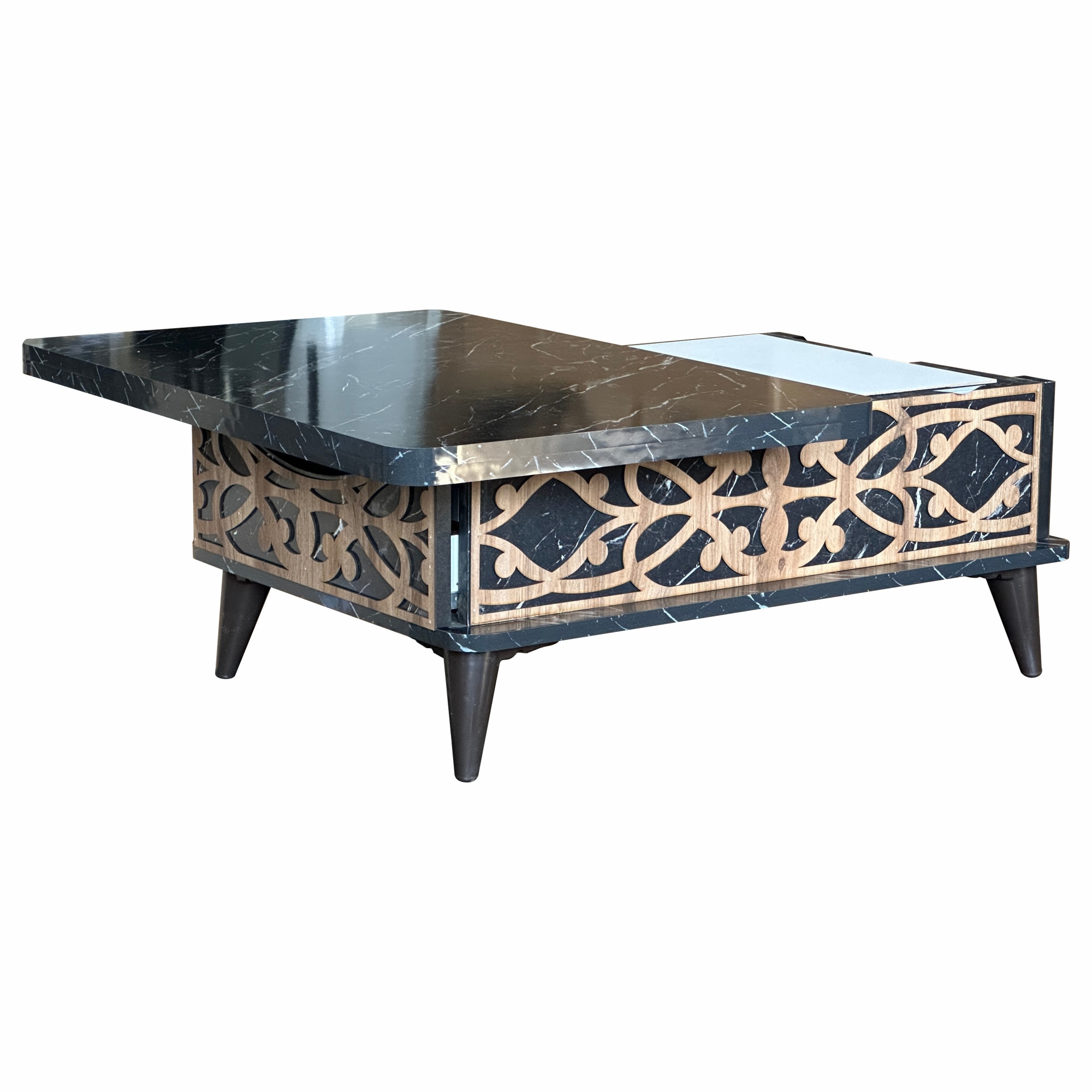 Masa extensibila Transformer V2, inaltime reglabila, 2 sertare, 90 x 60 ...