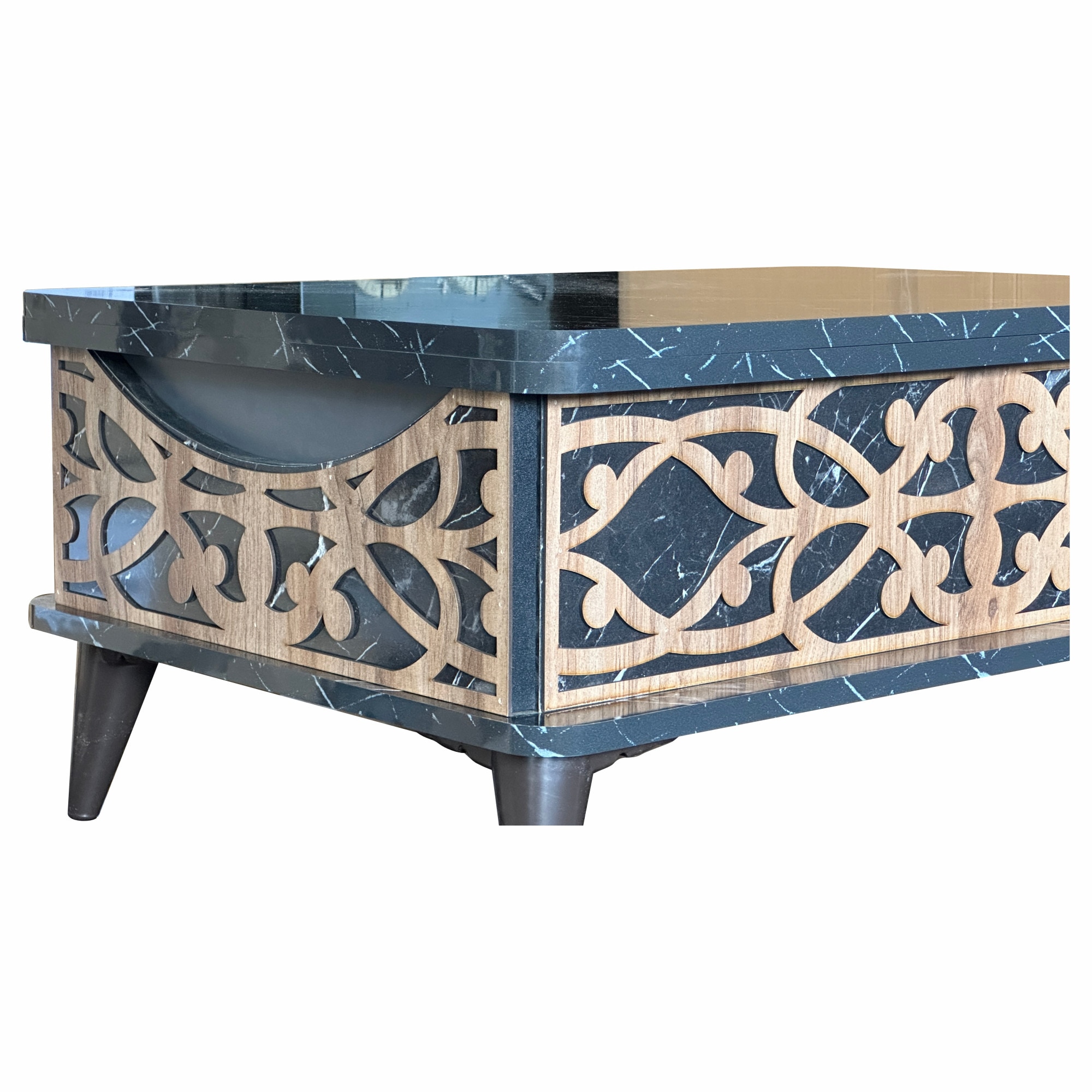 Masa extensibila Transformer V2, inaltime reglabila, 2 sertare, 90 x 60 ...