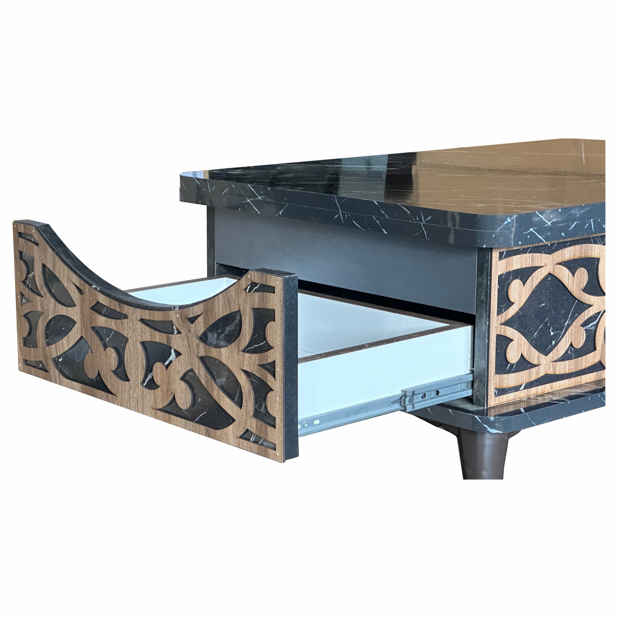 Masa extensibila Transformer V2, inaltime reglabila, 2 sertare, 90 x 60 ...