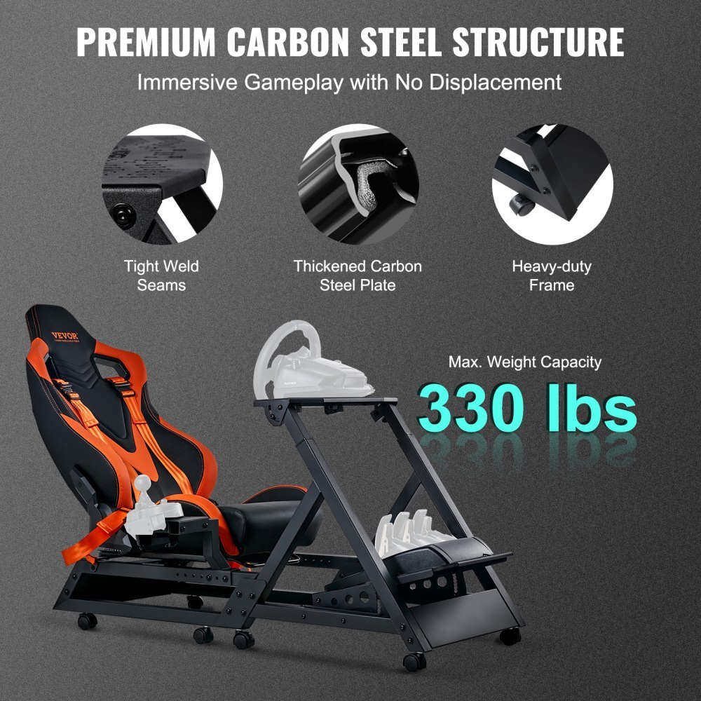 Cockpit Simulator Portabil, Scaun Gaming, Reglabil, Capacitate 150 Kg ...