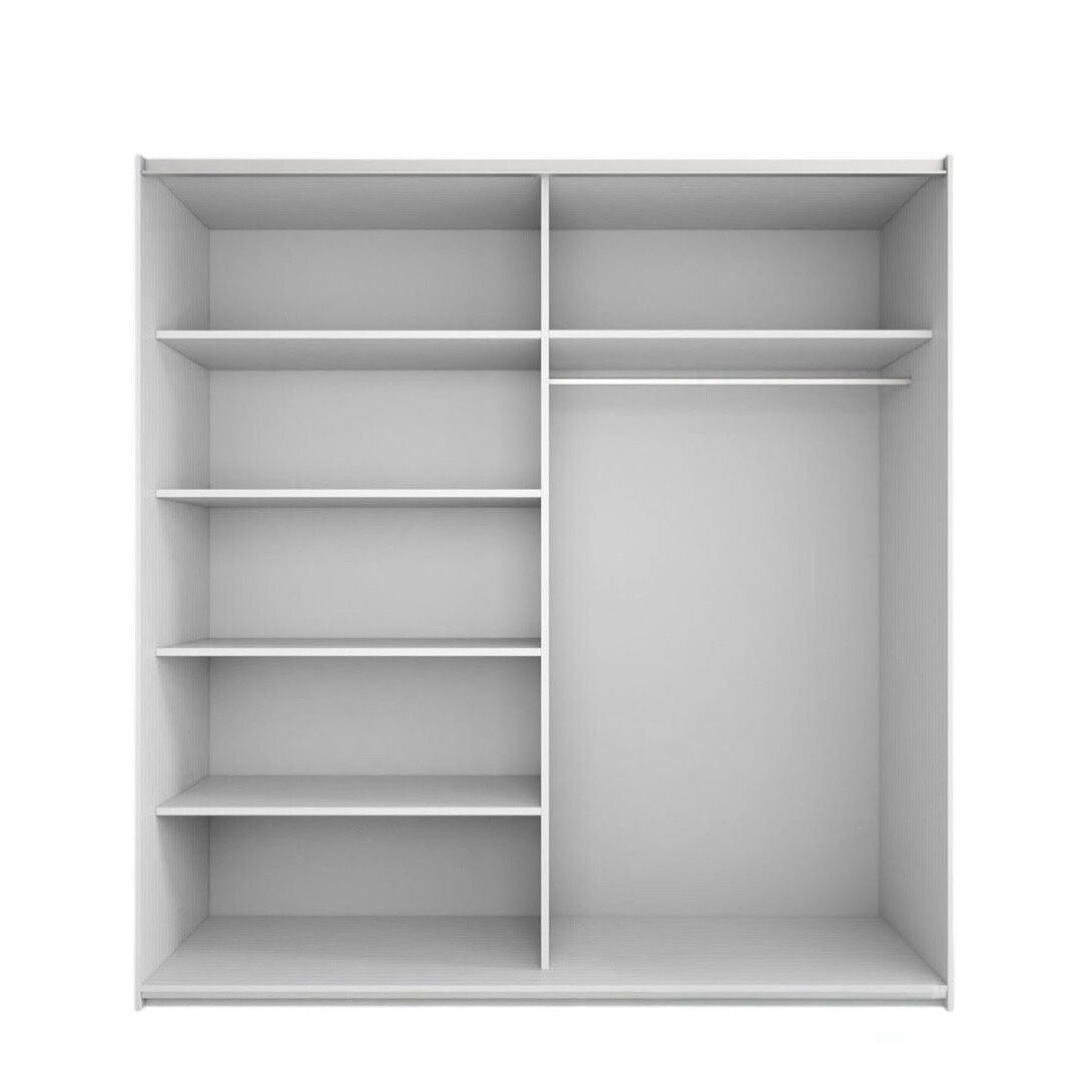 Dressing Ana, 120x60x200cm, cu oglinda, Alb, Pal 18 mm - eMAG.ro