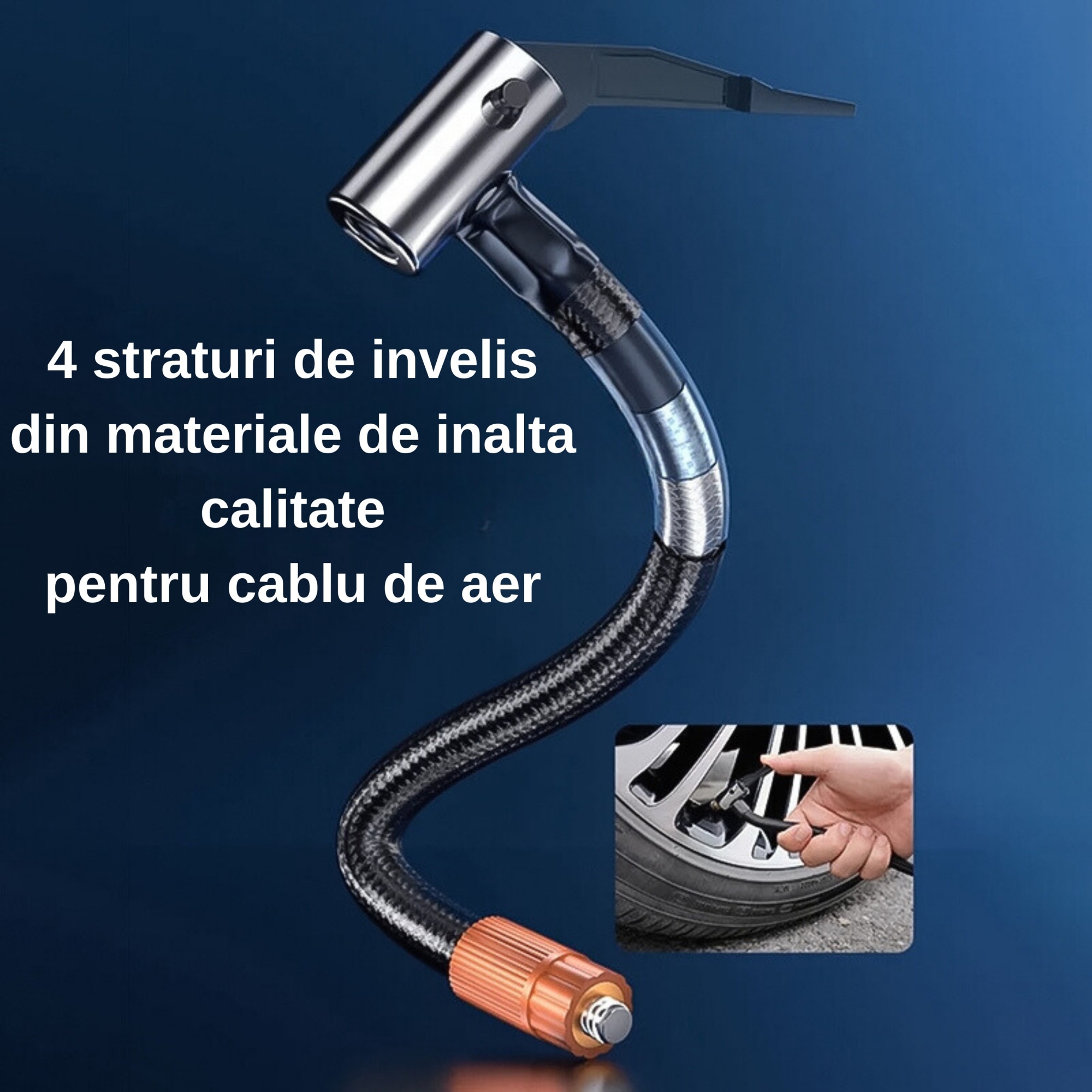 Compresor de Aer Auto Smart, Portabil, Multifunctional, Pompa de Aer ...