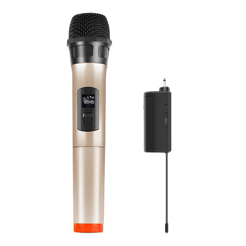 Microfon wireless UHF PULUZ PU628J, cardioid, 100Hz-20kHz, auriu - eMAG.ro