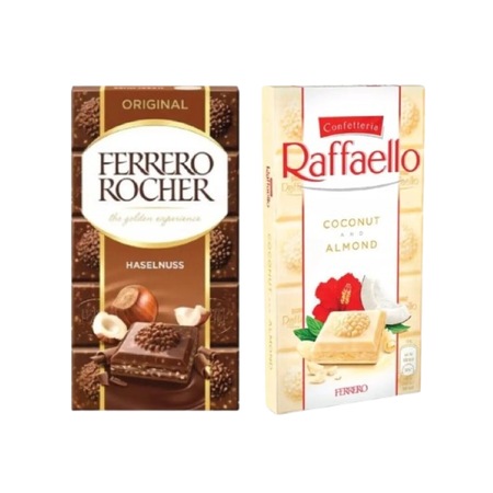 Pachet Ciocolata cu lapte Ferrero Rocher, 90 g + Ciocolata cu Cocos ...