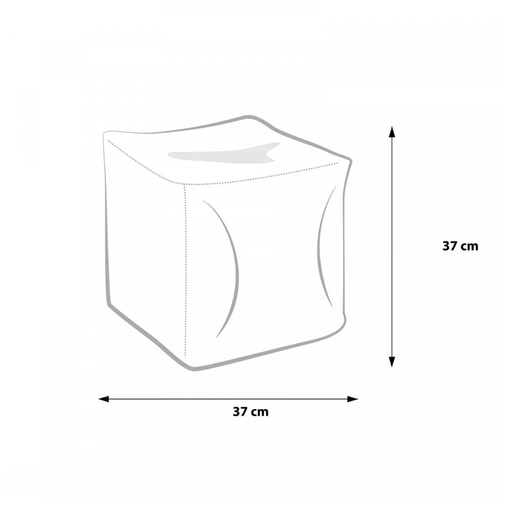 Taburet Puf Mic Ecopuf Cube S pentru Exterior si Interior, 37x37 cm ...