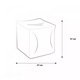 Taburet Puf Mic Ecopuf Cube S pentru Exterior si Interior, 37x37 cm ...