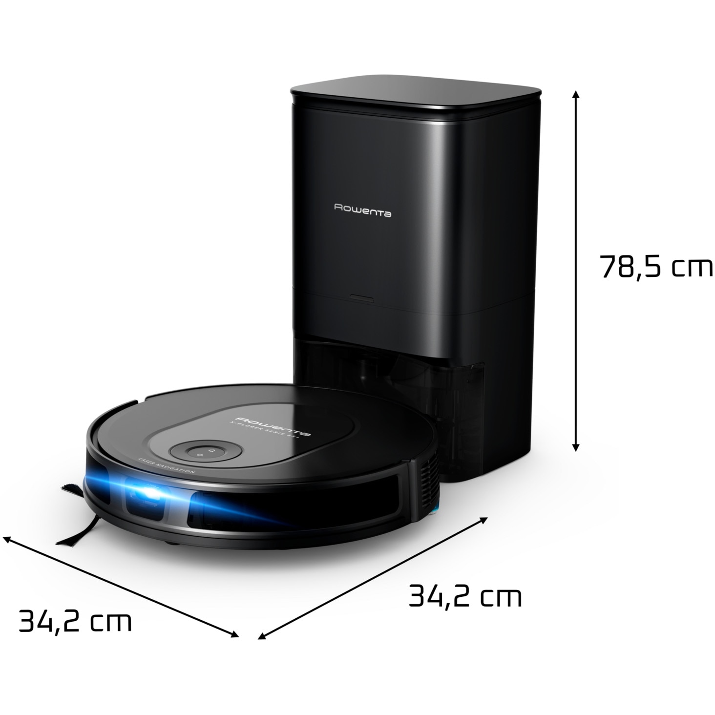 Robot de aspirare Rowenta X-Plorer Serie 65+ RR8L85WH, aspirator si mop ...