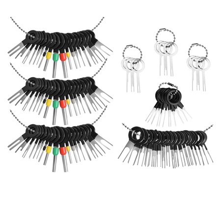 Set 91 extractor pini din mufe auto, JENUOS®, cu carcasa de protectie ...