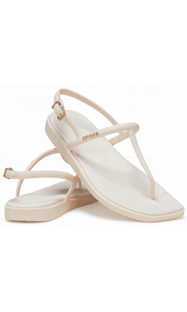 Slapi Flip-Flop Femei, Crocs, Miami Thong 209793 Flip, Bej, 42-43 EU ...