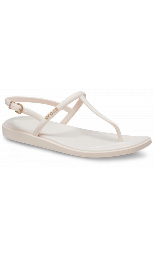 Slapi Flip-Flop Femei, Crocs, Miami Thong 209793 Flip, Bej, 42-43 EU ...