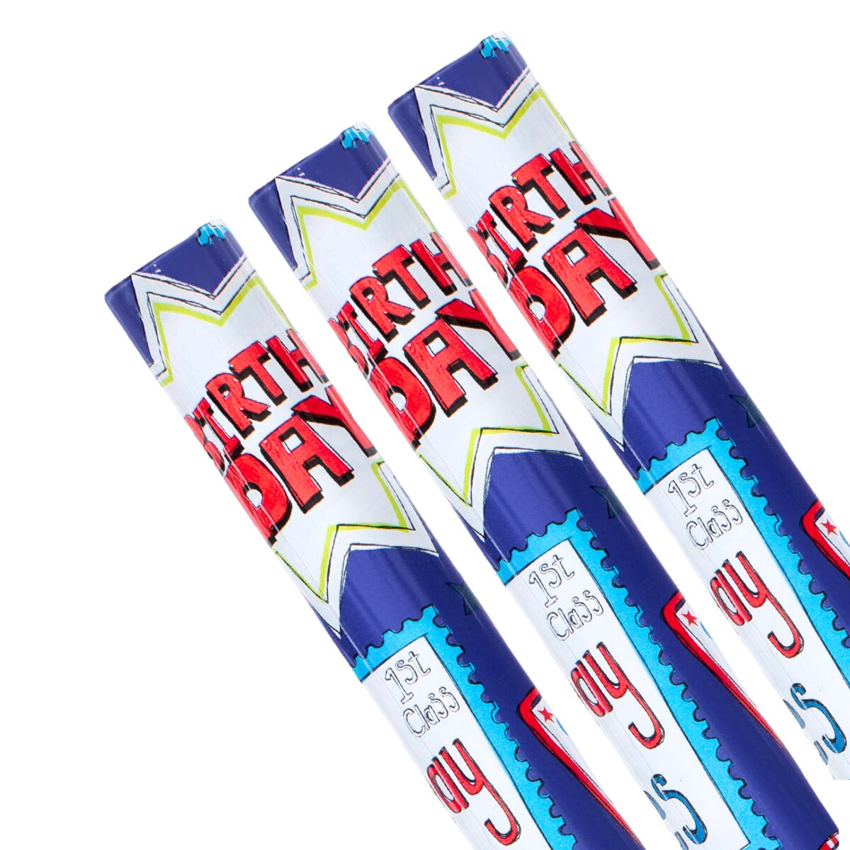 Set 3 x Hartie de impachetat cadouri, Albastru, 70 x 450cm - eMAG.ro