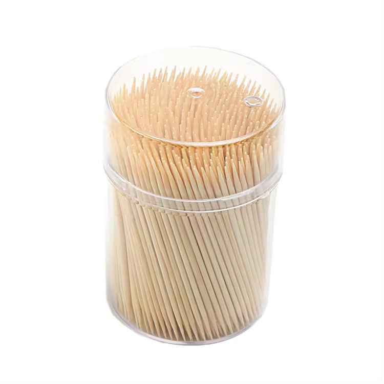 Set Scobitori din lemn in tub plastic, 65x2 mm, 500 buc - eMAG.ro