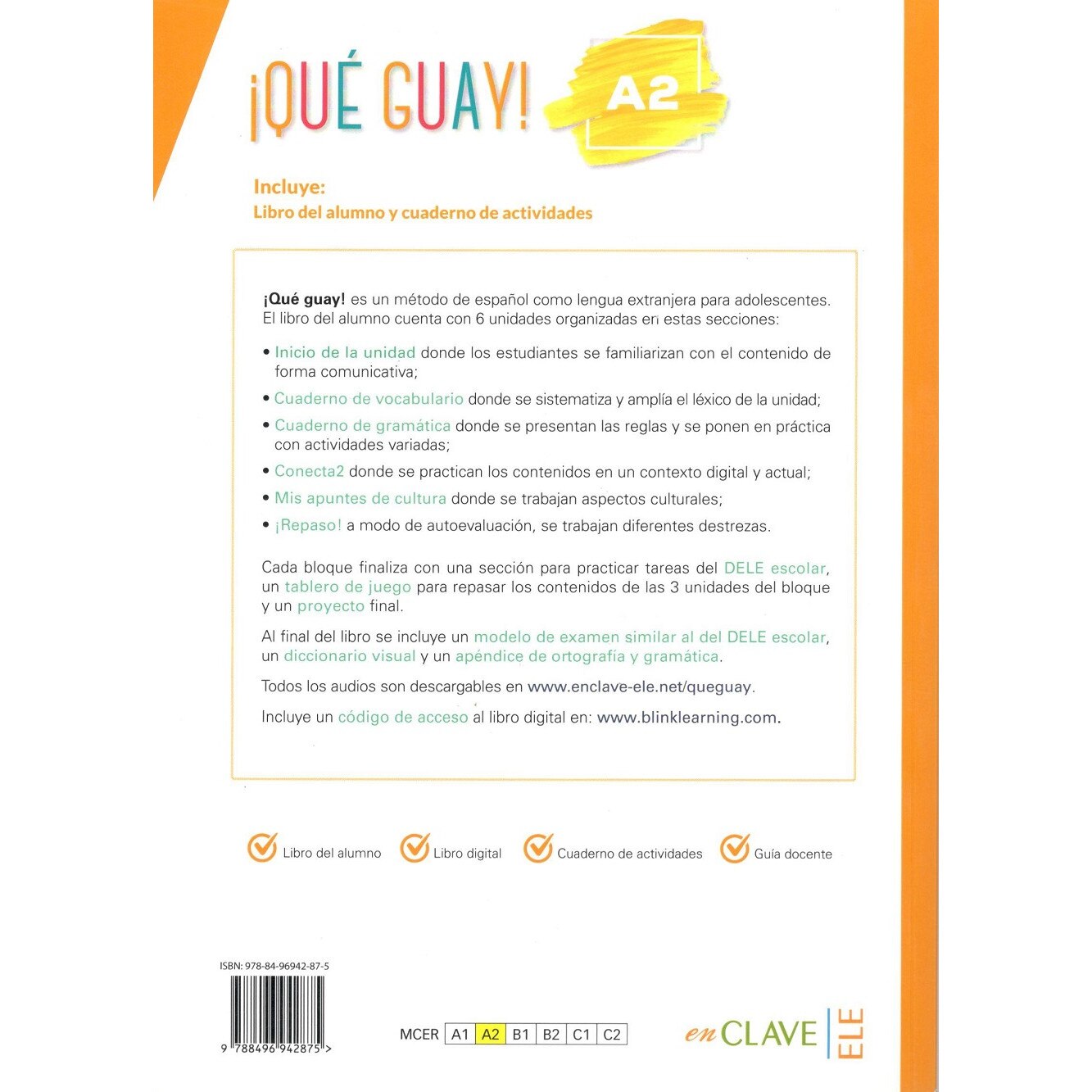 ¡Que guay! A2 – Curso de espanol ; Raquel Horche Lahera - eMAG.ro