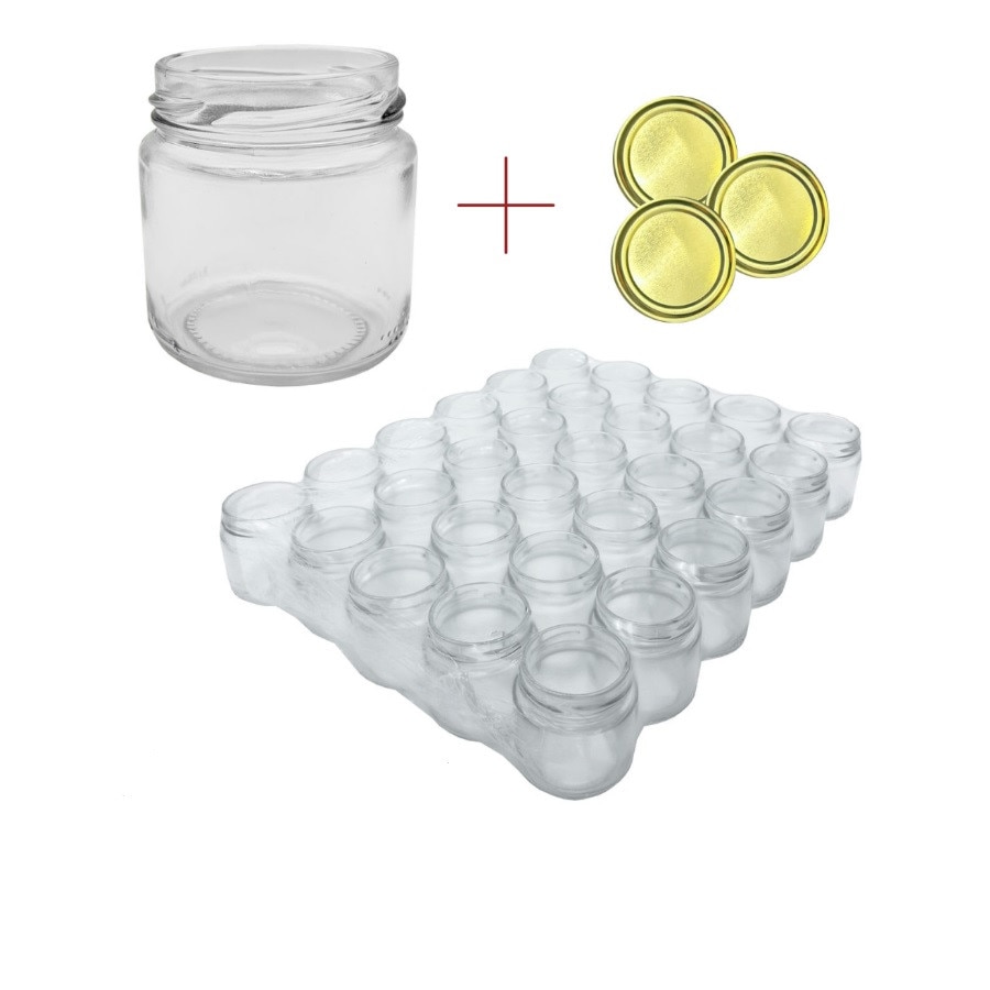 Set Borcane din sticla 106 ml. de vitn cu capace Danros, 30 buc - eMAG.ro