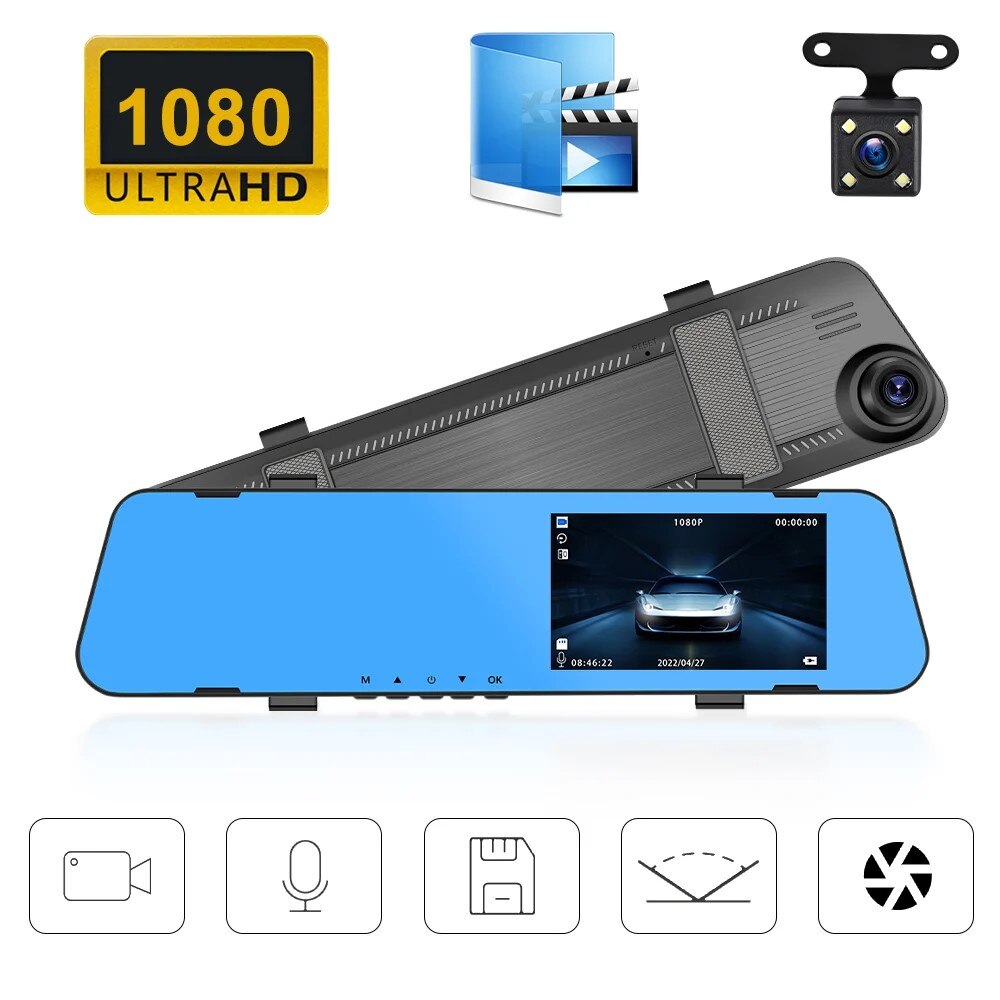 Camera Auto DVR Camcorder FHD 1080P tip Oglinda retrovizoare cu camera ...