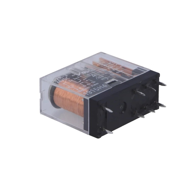Releu electromagnetic 24VDC 5A DPDT THT G2R-2-24VDC - eMAG.ro