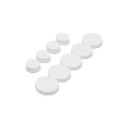 Capace de montare pe perete cu prindere flotanta (alb) 9 bucati - eMAG.ro