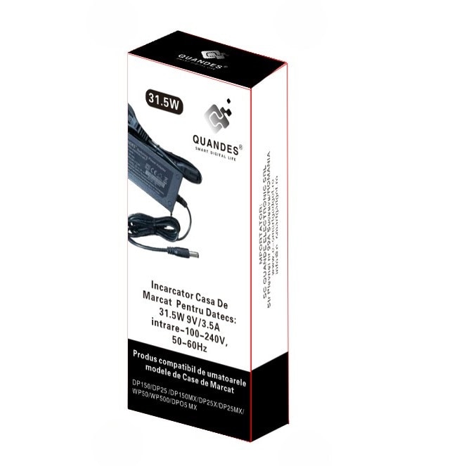 Incarcator casa de marcat pentru datecs, 31.5W 9V/3.5A DP25, DP150 ...