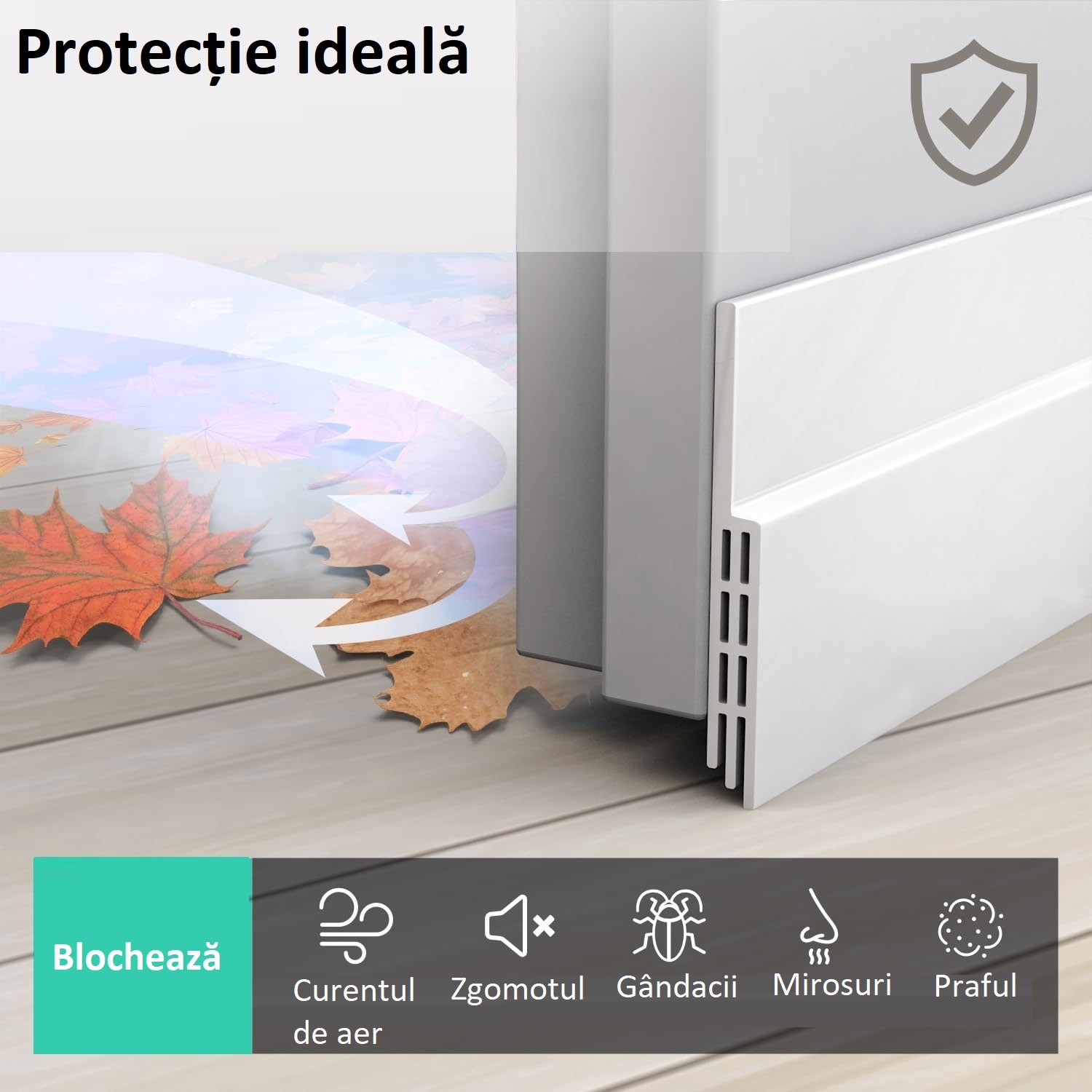 Profil Etansare Anti-Curent Premium pentru Usa, Banda de Silicon cu ...