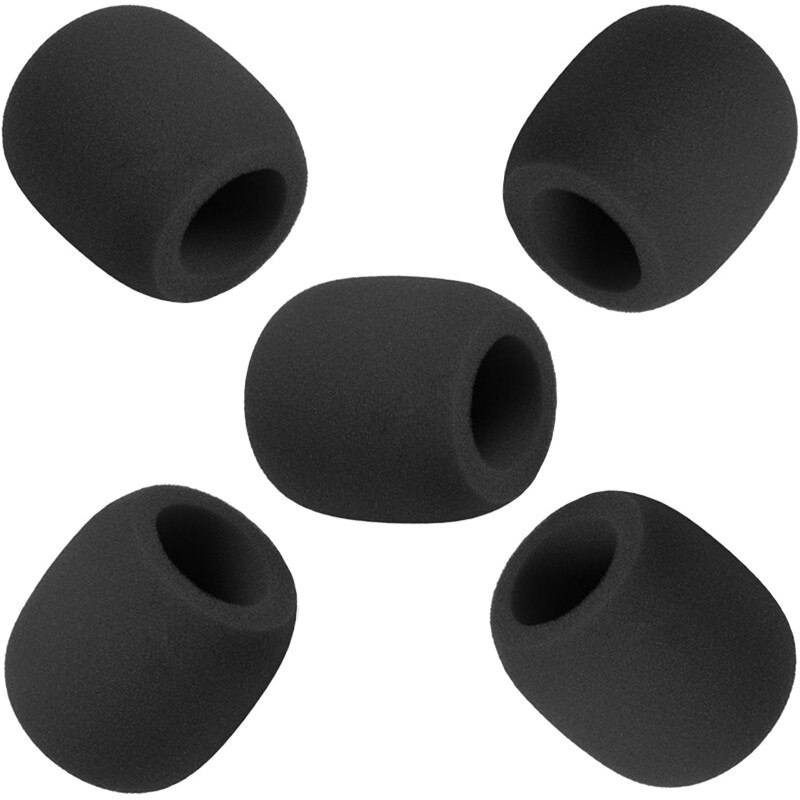 Set de 5 buc Burete Microfon, Negru - eMAG.ro