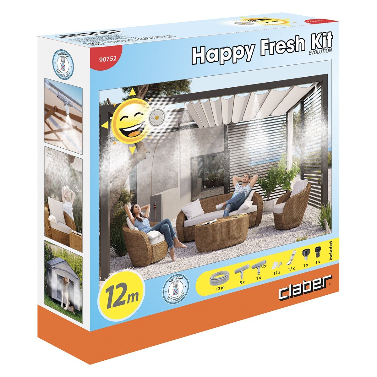 Zid de apa Happy fresh evolution12 M kit CLABER - eMAG.ro