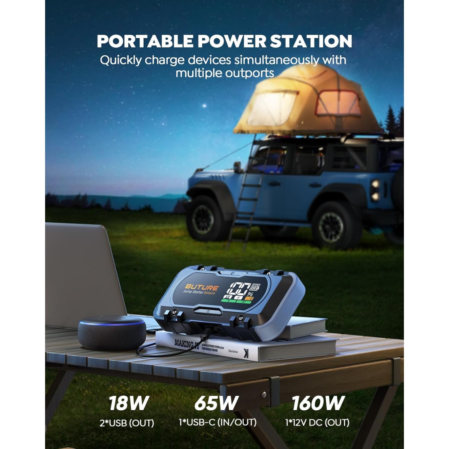 Starter Auto, BUTURE Beta04, Robot de pornire, Jump Starter, Power bank ...