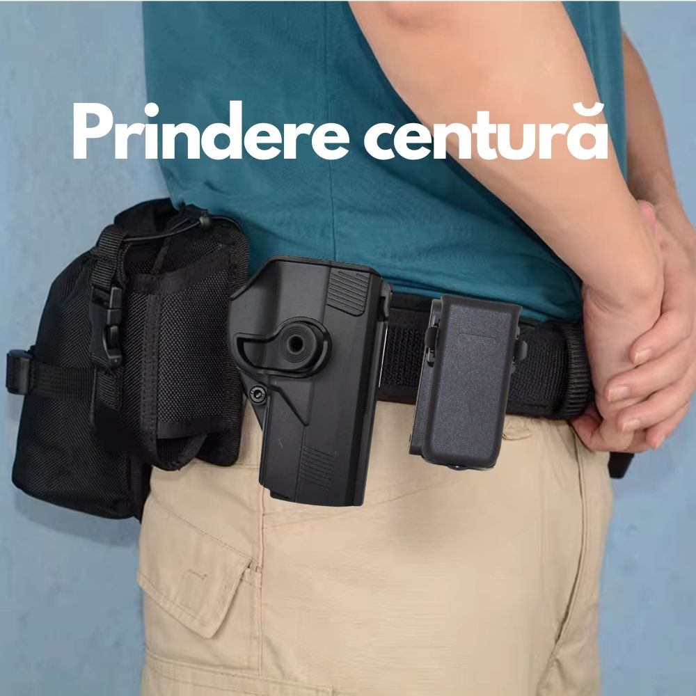 Set Holster Toc Pistol BERETTA PX4 Storm cu 3 Sisteme de Prindere, pe ...