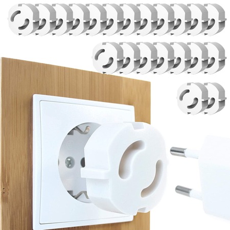 Set protectie prize, 24 piese, alb - eMAG.ro