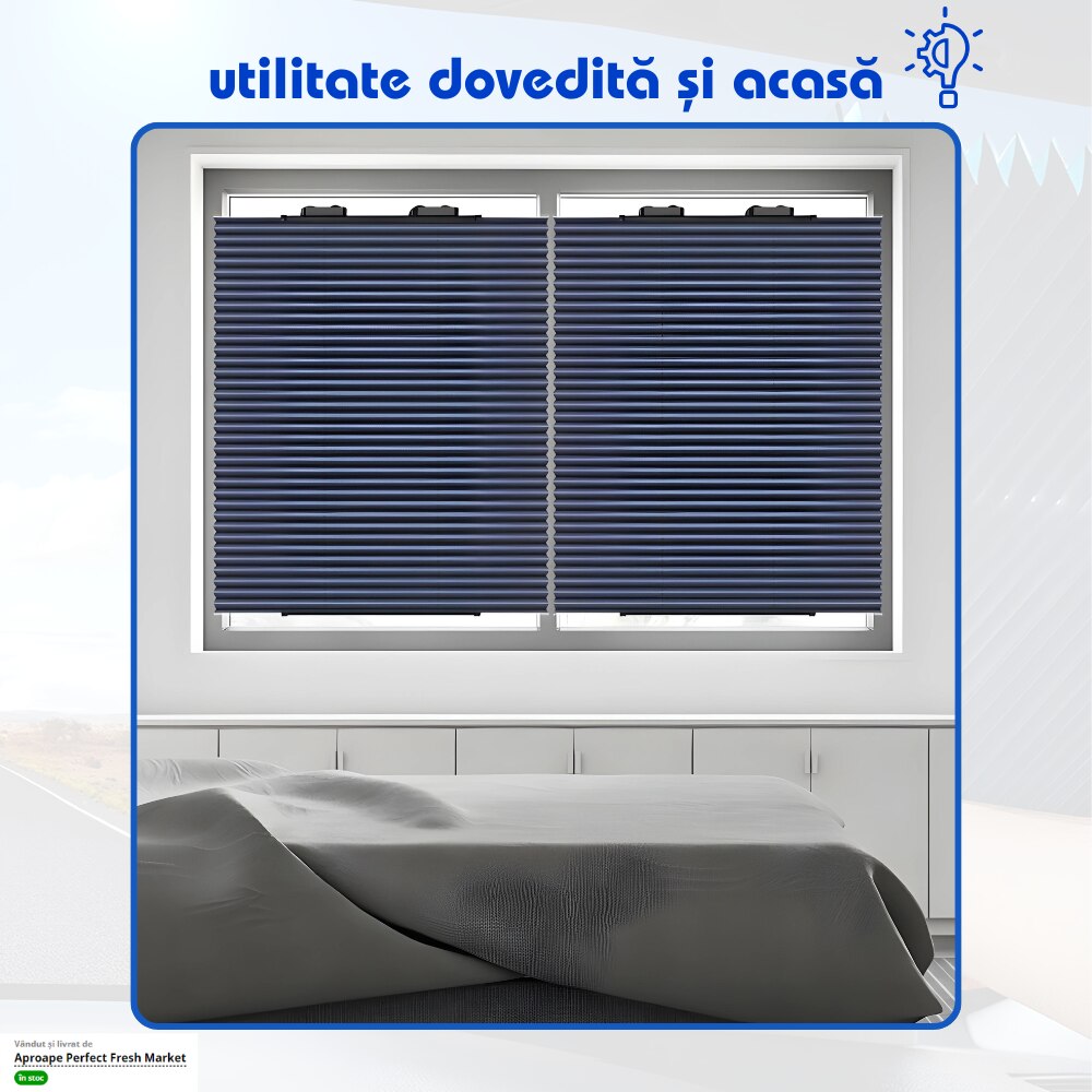 Parasolar Retractabil si Refractar cu Ventuze Marime Ajustabila 40-70 ...