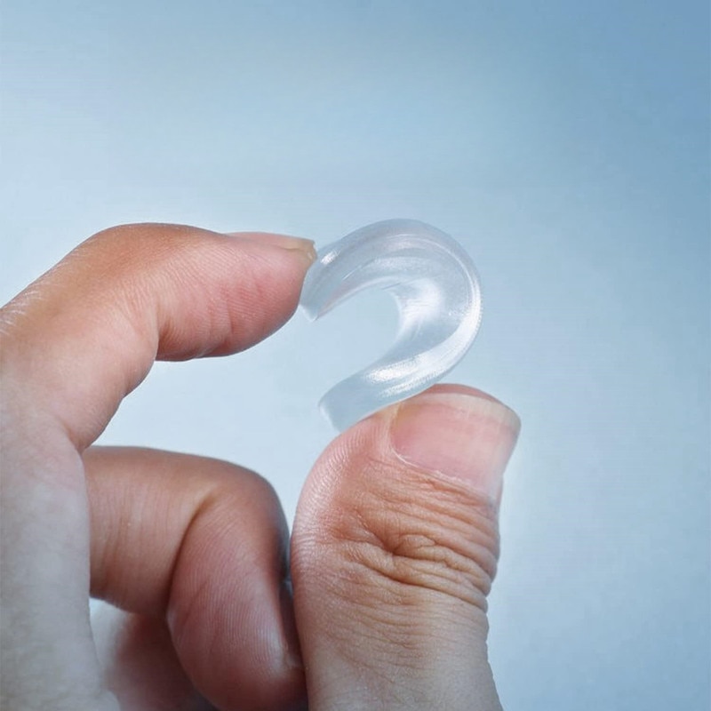 Set 4 amortizoare pentru scaun toaleta, silicon transparent, aderenta ...