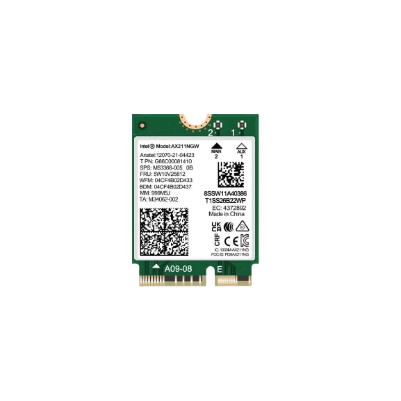 Placa de retea, NICGIGA Intel AX211 NGW Wi-Fi 6E, Bluetooth 5.3 - eMAG.ro