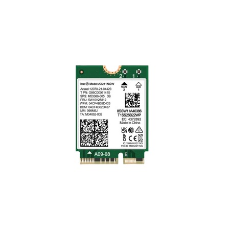 Placa de retea, NICGIGA Intel AX211 NGW Wi-Fi 6E, Bluetooth 5.3 - eMAG.ro