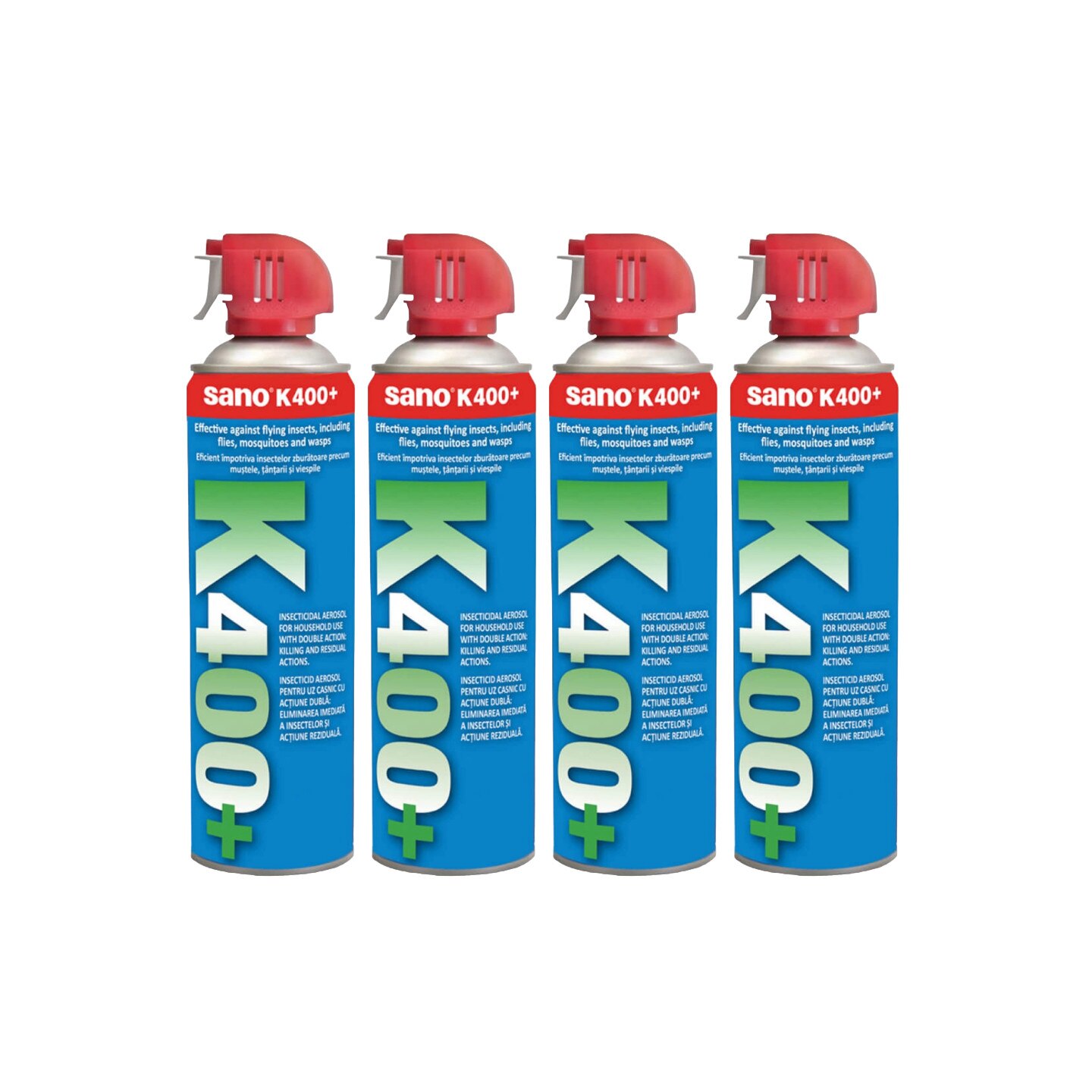 Set 4 x Sano Insecticid Gandaci K400 500ml, efect de lunga durata, actiune rapida ...