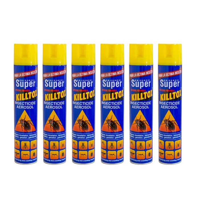 Set 6 x Killtox Insecticid Universal 500ml, efect de lunga durata ...